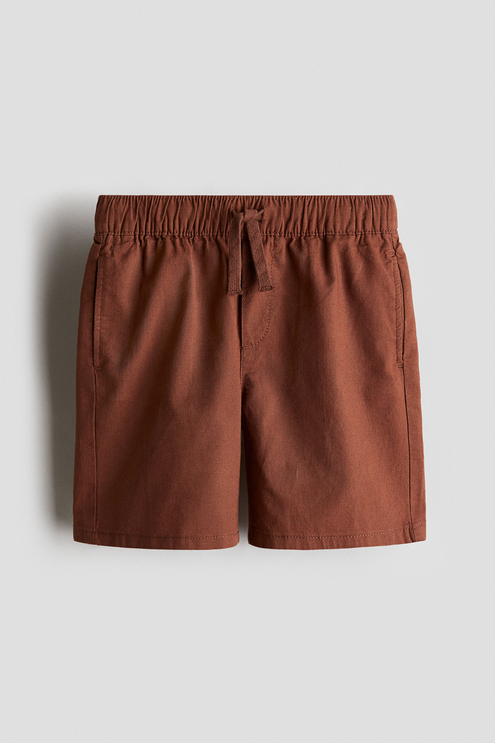 Linen-blend shorts - H&M EC