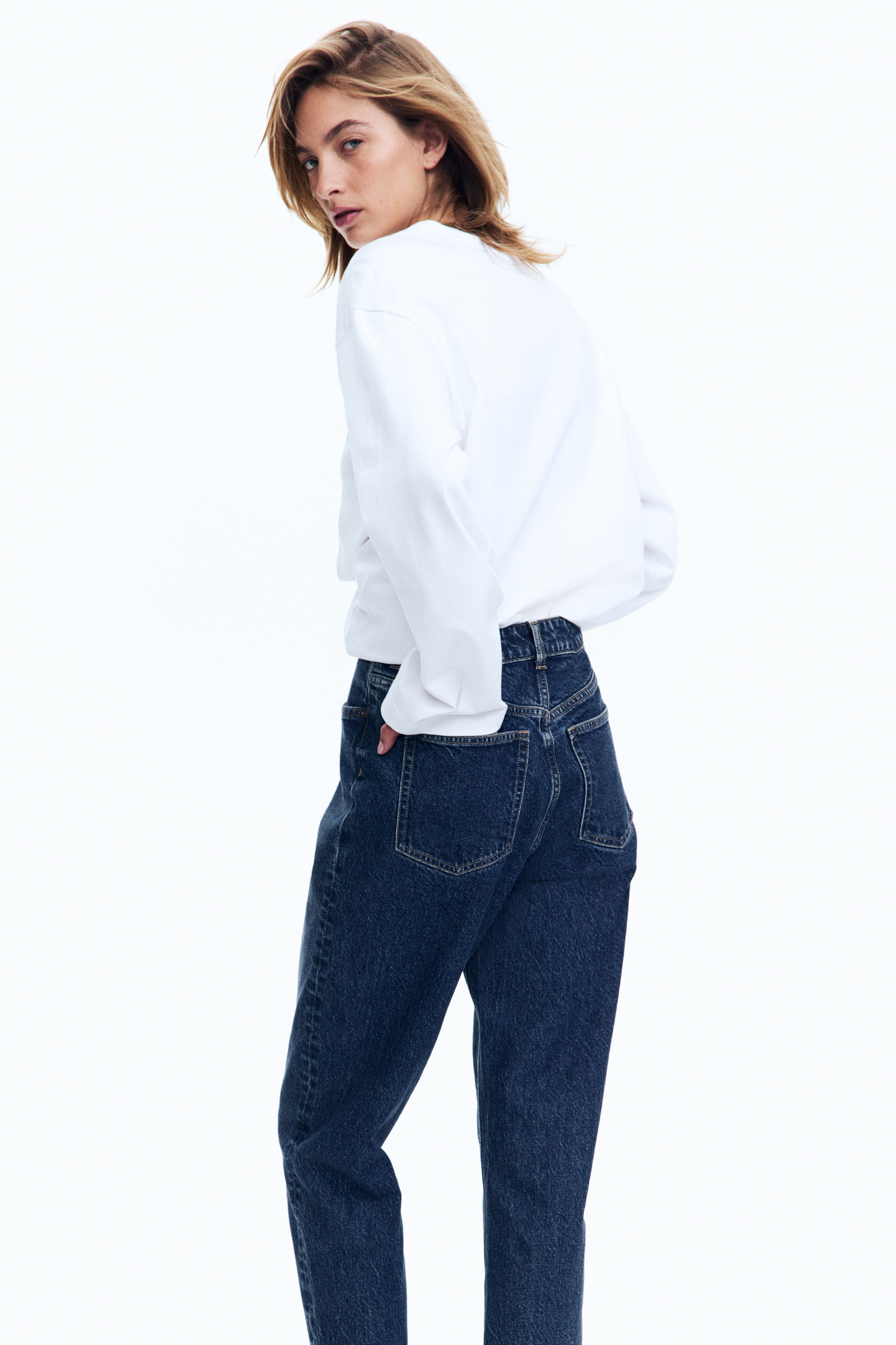 Tapered High-Waist Ankle Jeans - H&M EC